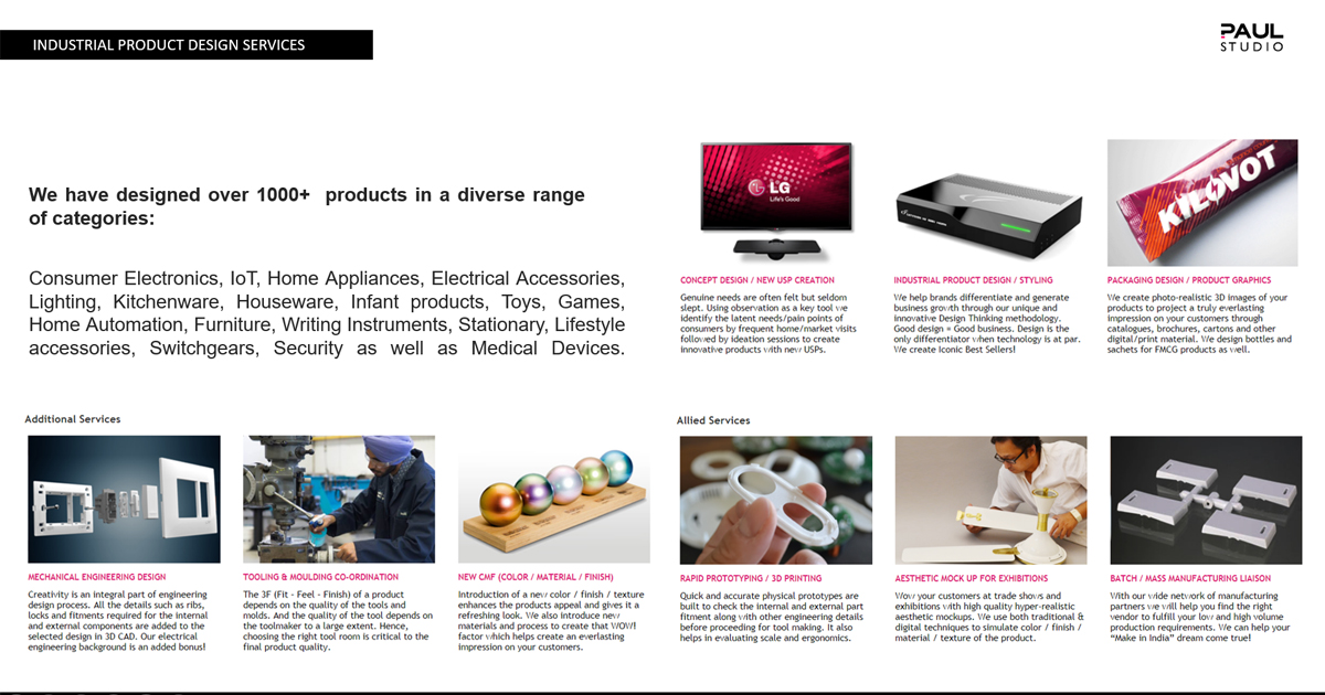 Services - Paul Studio